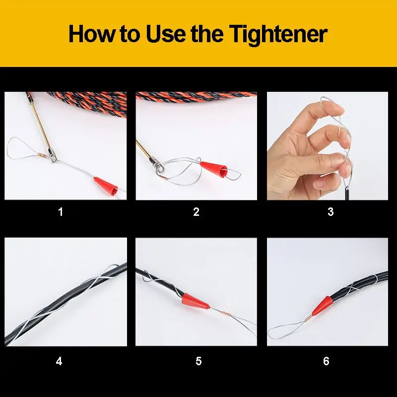 Electrician Threader Steel Wire Pipeline Dark Wire Pipe Lead Wire ...