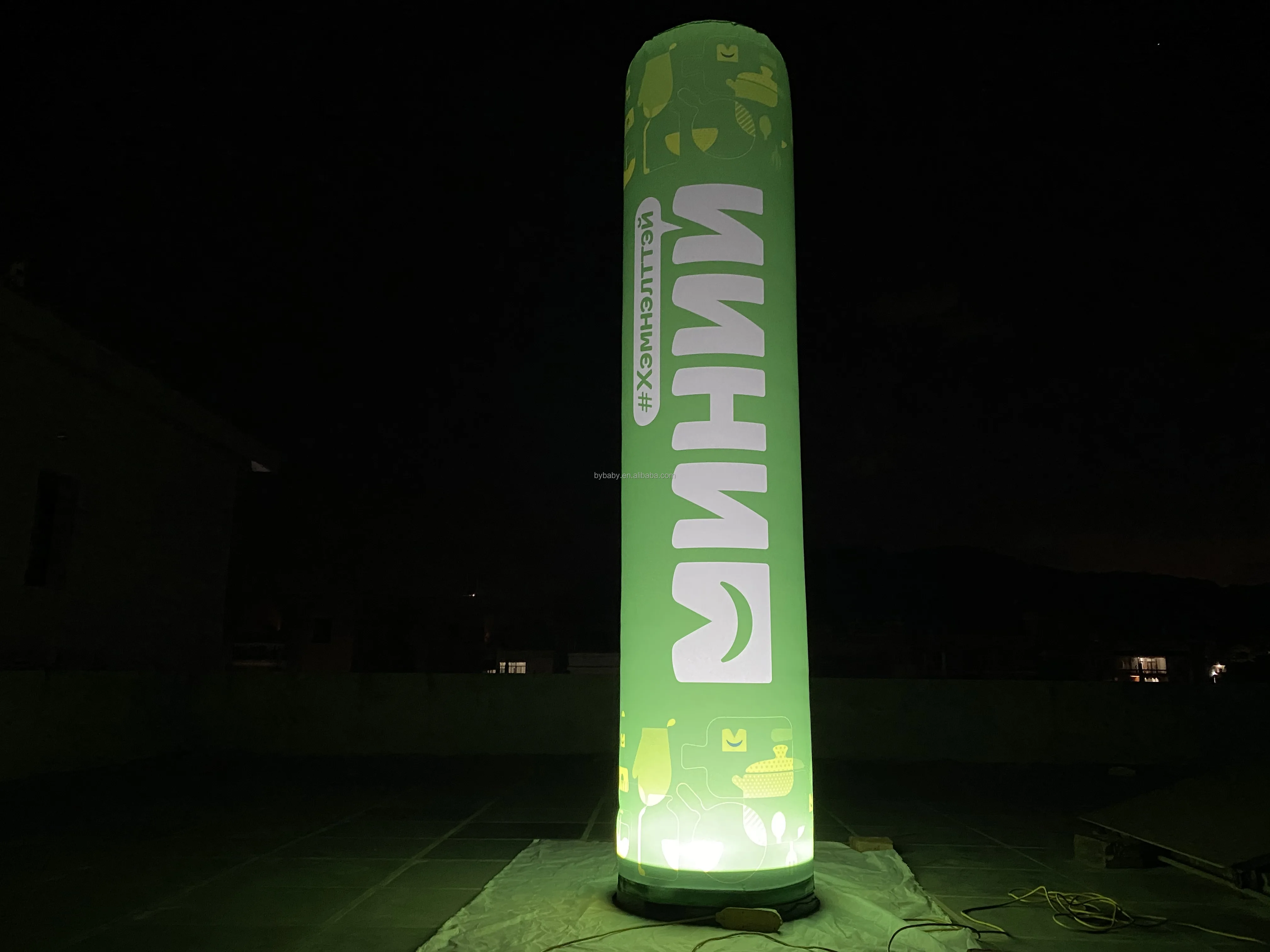 Custom Giant Inflatable Logo Towers For Outdoor Stage Inflatable Led ...