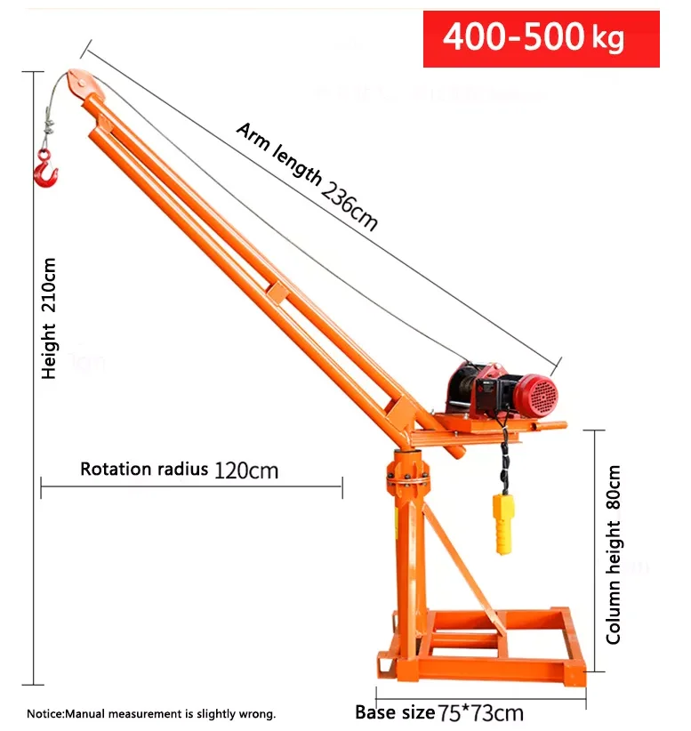 Mini Hydraulic Crane - Portable Lift for Easy Goods Handling