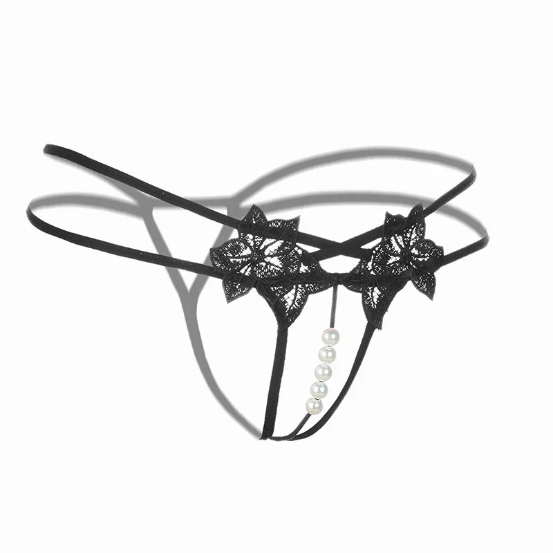Alibaba.com: Lace Embroidery Panties with Pearl Detail, Open Crotch ...