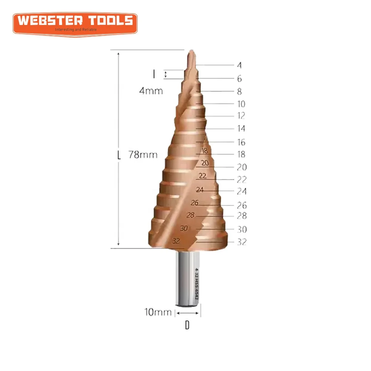 Hss-e Multi-purpose M2 Stepped Drill Set 118 Degree Spiral Flute Tri ...