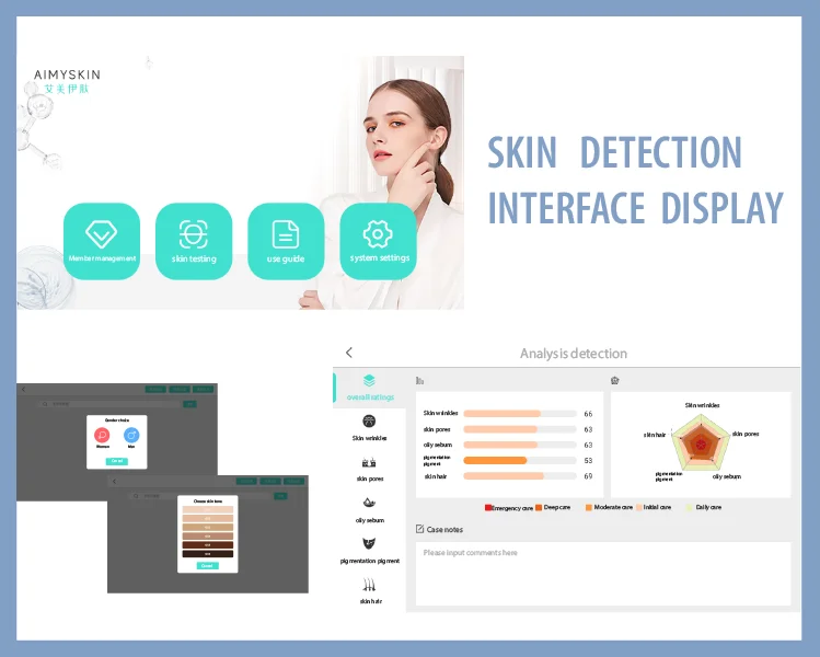 Portable Ai Skin Detector Tester Analyzer Machine Facial Skin Analyzer ...