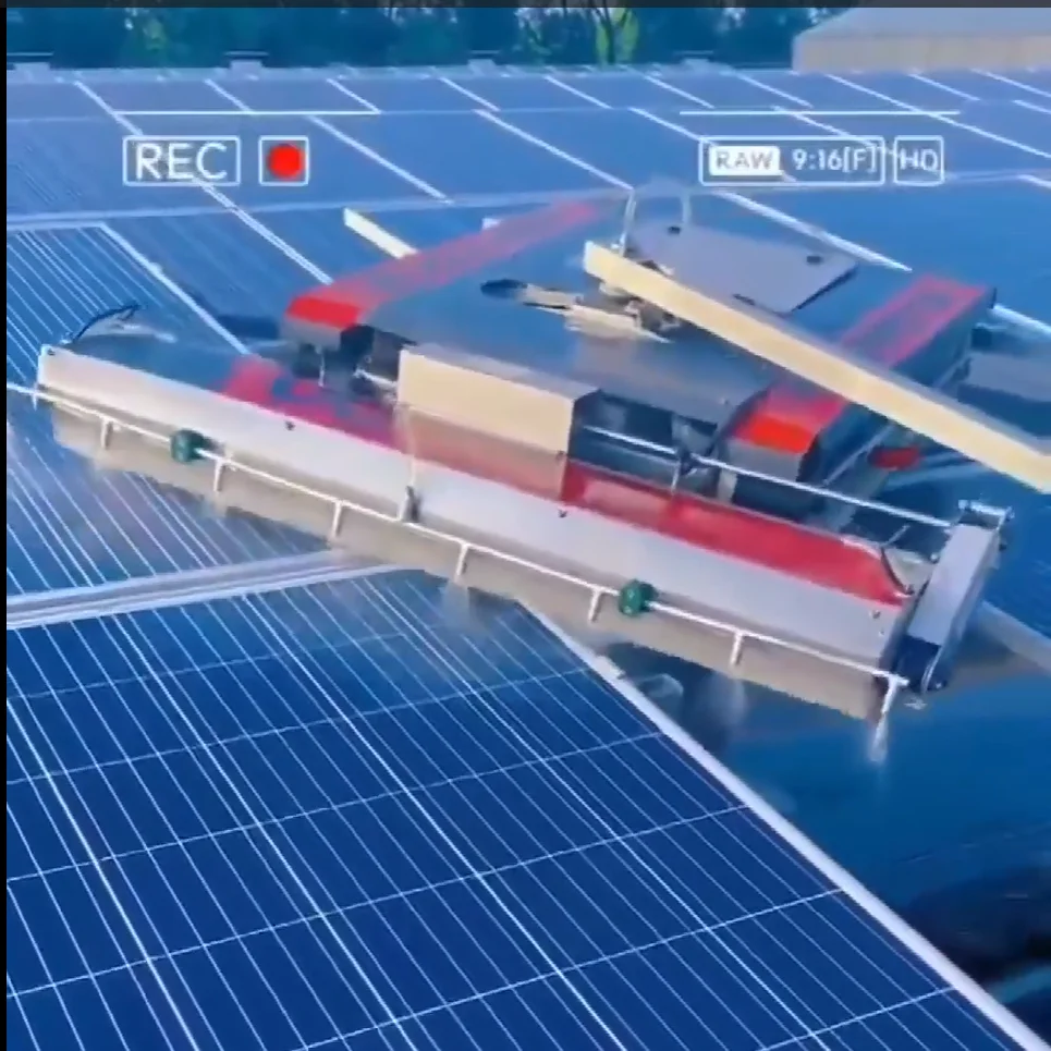 Pv Solar Module Panel Cleaning Drone Automatic Equipment Machine Solar ...