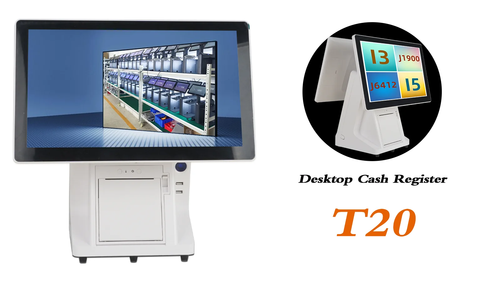 All In One Desk Pos Built-in 80mm Thermal And Credit Card Pos System ...
