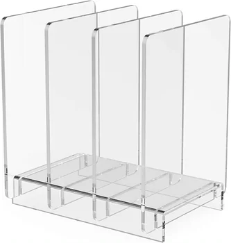 Clear Acrylic Magazine Rack Acrylic Organizer For Books And Cd Record ...