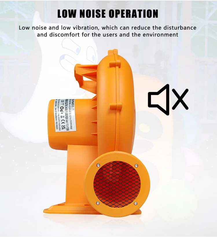 Qs-5l 550w High Power External Fire-retardant Plastic Bouncer Air ...