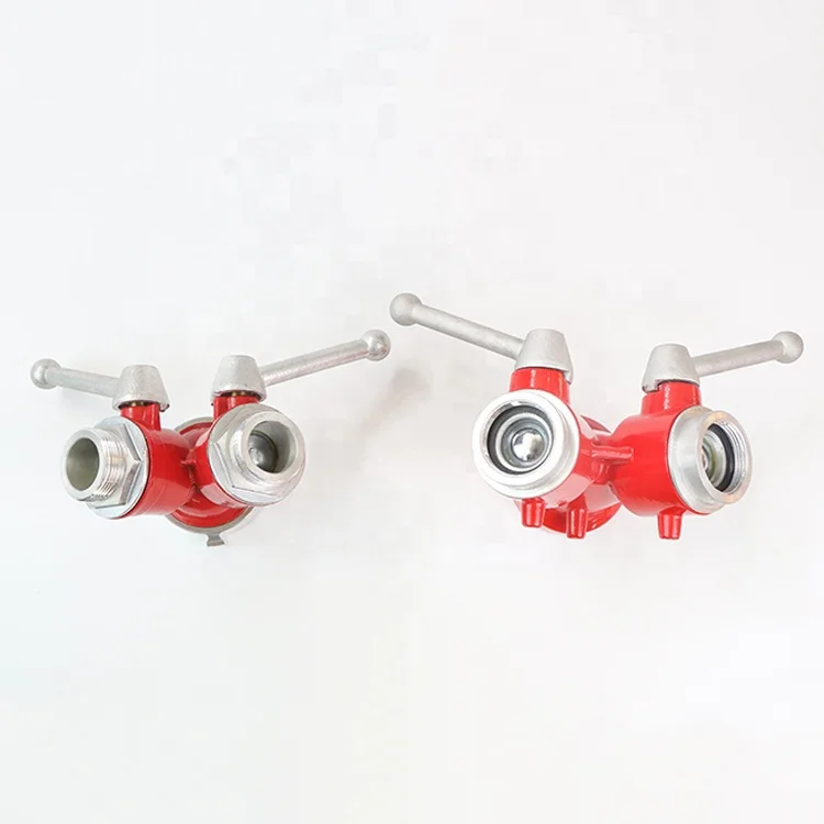 Y Type Aluminum Fire Water Divider With Brass Coupling Fire Hydrant ...