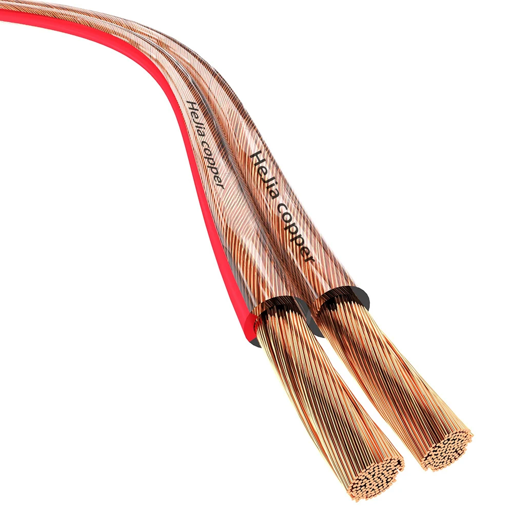 20 AWG Ofc clear Twin Speaker Wire Cable 2 Core Wire&cable for HiFi Car ...