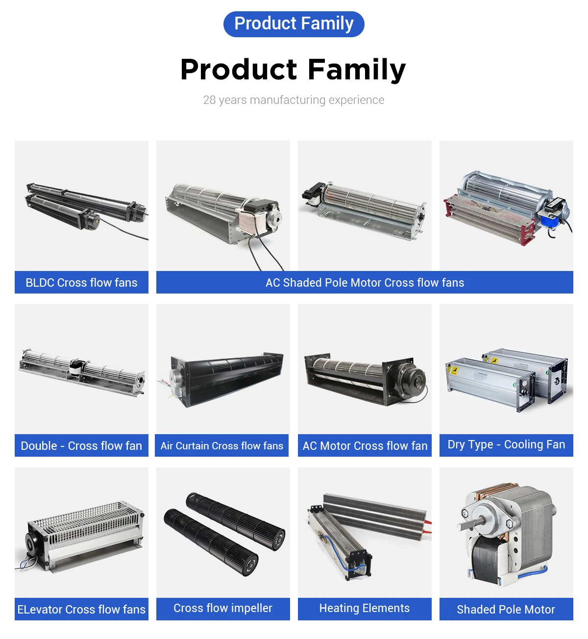High quality DC 12v 24v Tangential fan metal impeller mini cross flow ...