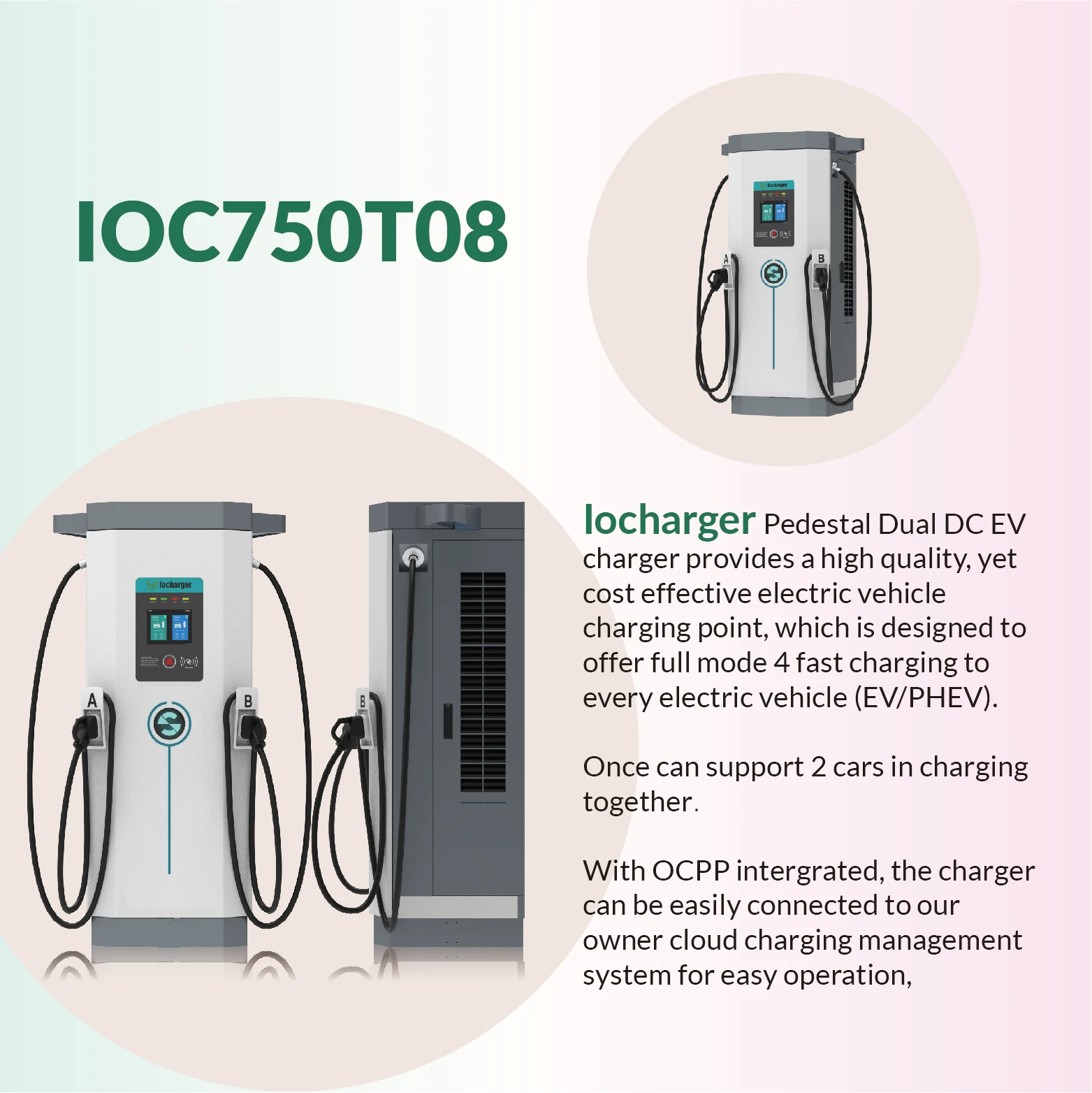 Ocpp Solar Off Grid Charge Evse Dc 60kw 120kw 150kw 150 Kw 180kw 240kw Dcfc Dual Ccs Ev Charger ...