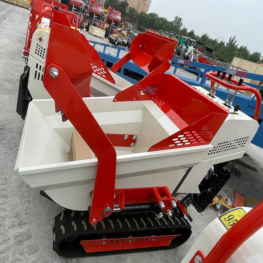 500kg 800kg Mini Dumper Price Small Crawler Transporter Diesel Self ...