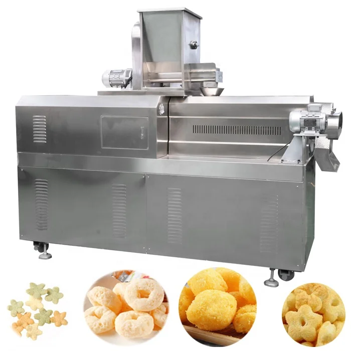 Automatic Twin Screw Extruder Food Snacks Machine Puffed Corn Snacks Food Extruder Cheetos ...