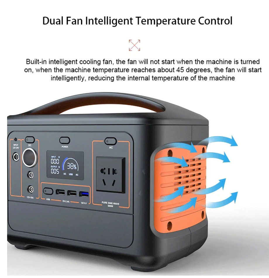 500w Solar Energy Storage Battery Box Solar Power System Home Outdoor ...