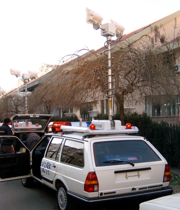 12v 1.8meter 300w Special Vehicle Led Telescopic Pneumatic Light Tower ...