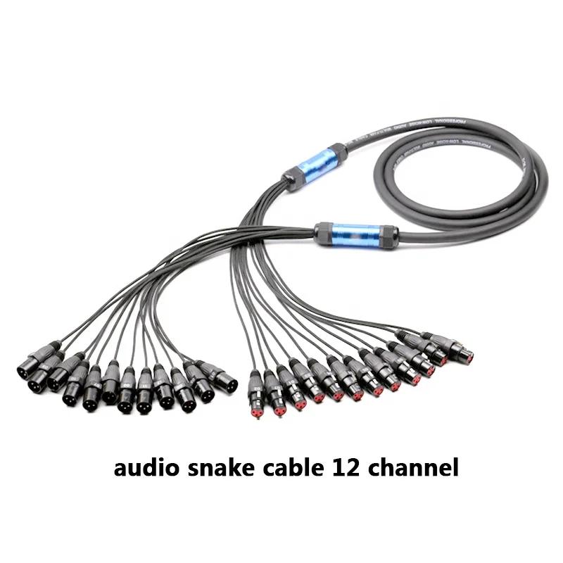 DMX Audio De Y Power Snake XLR Cable - Male to Female