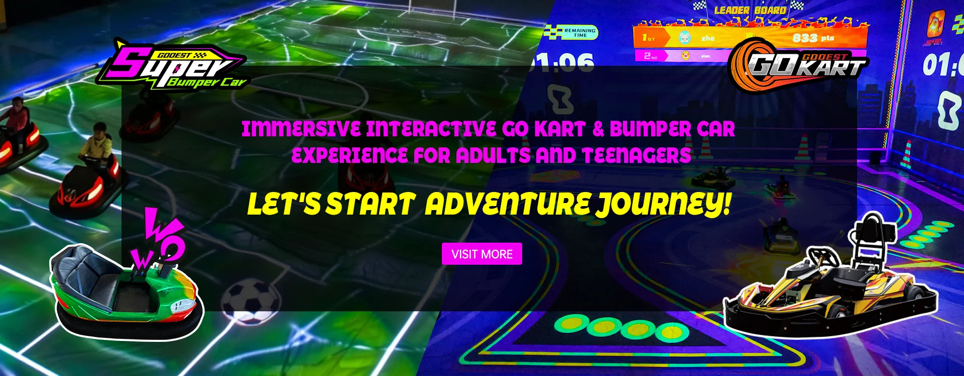 Immersive Interactive Mario Kart Go Kart Game - Indoor Fun