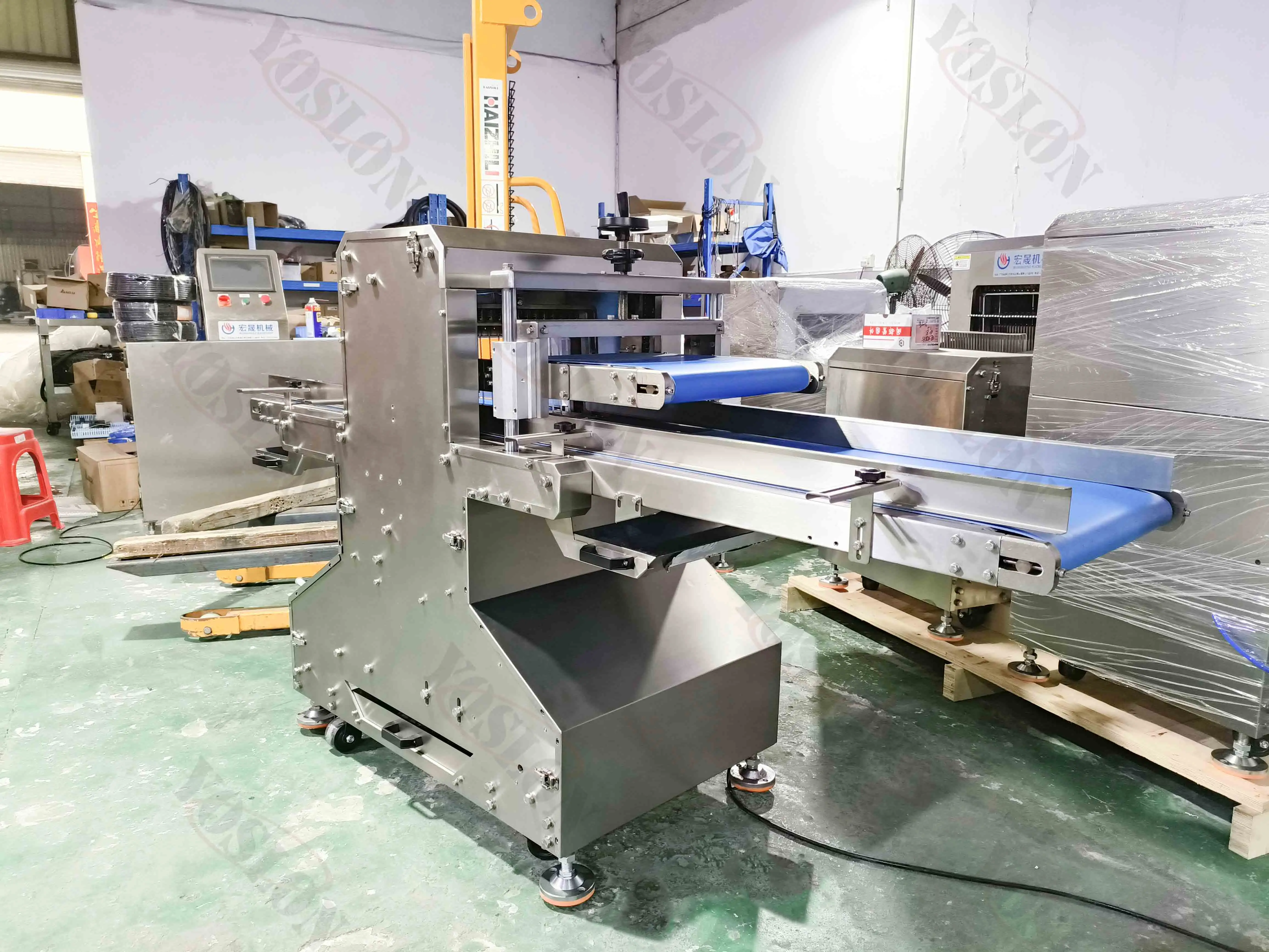 YOSLON Industrial Automatic Large Bakery Bread Slicer Machine / High ...