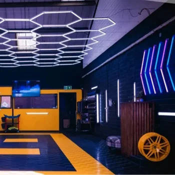 Hot Sale Professional Customized Car Wash Hexagonal Light Hexa Grid Led ...