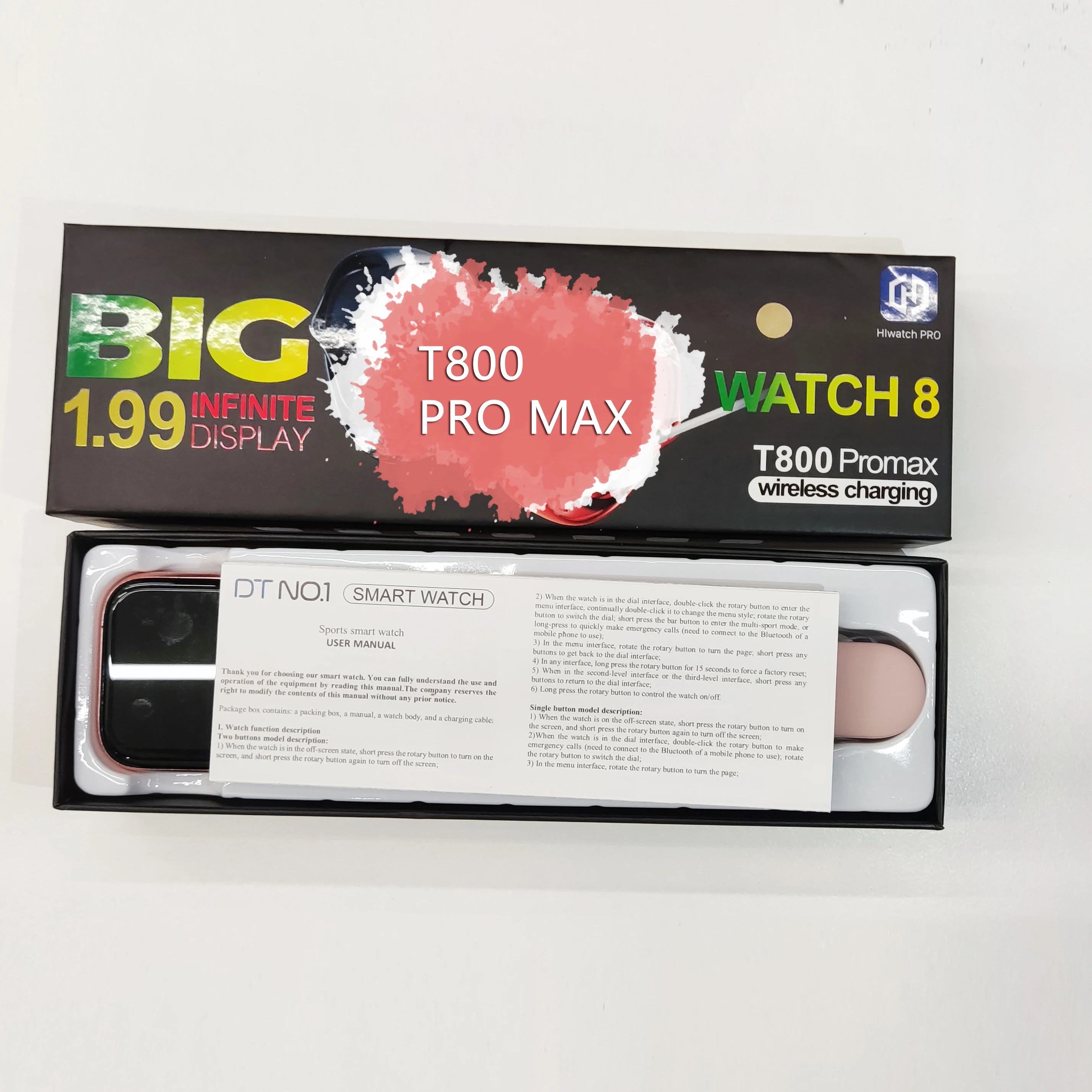 2024 Smart Watch Ultra Series 8 Smartwatch T900 T800 Pro Max Bluetooth ...