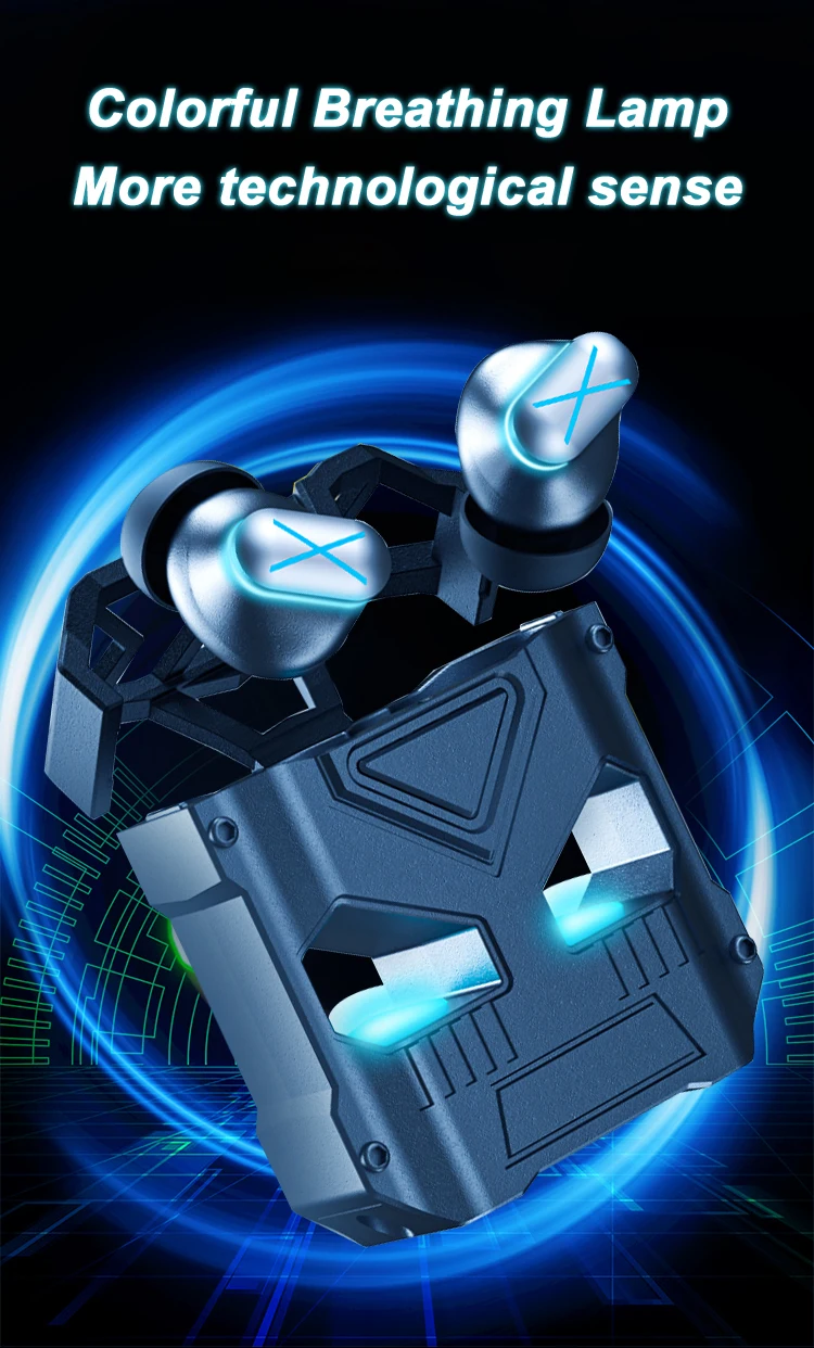 Mechanical Design Metal Bean Bluetooth 5.3 Gaming In-ear Wireless ...