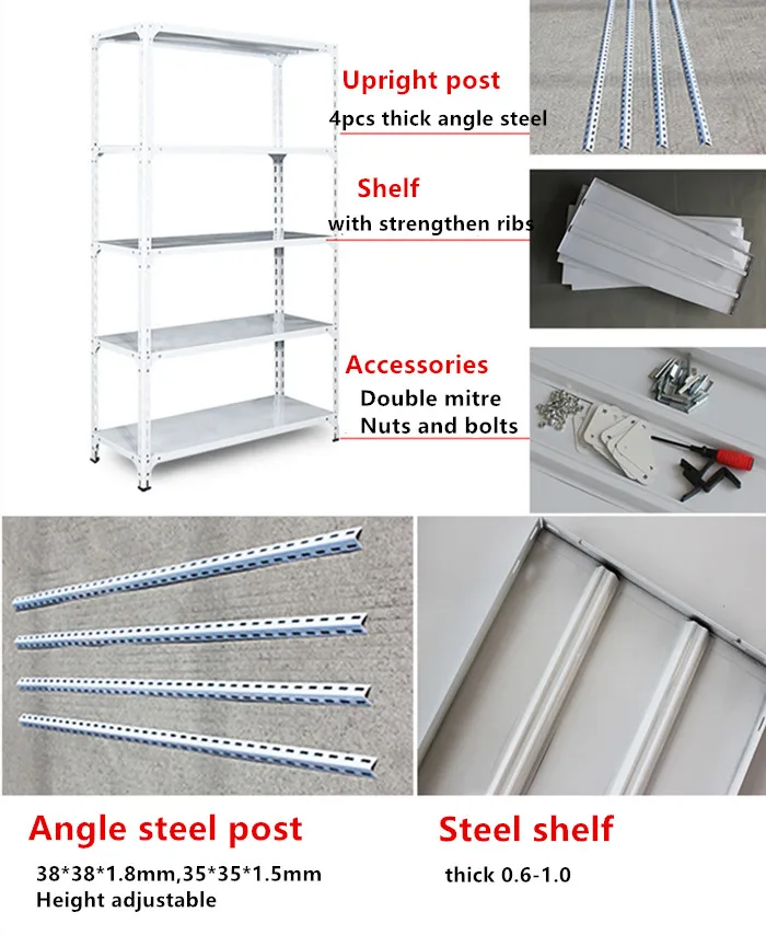 Light Duty Galvanized Steel Bolt Shelving Cargo Rack| Alibaba.com