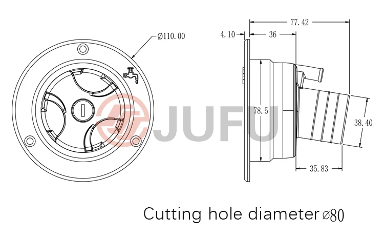 JUFU RV Water Inlet Lock - Secure Your Caravan Accessories