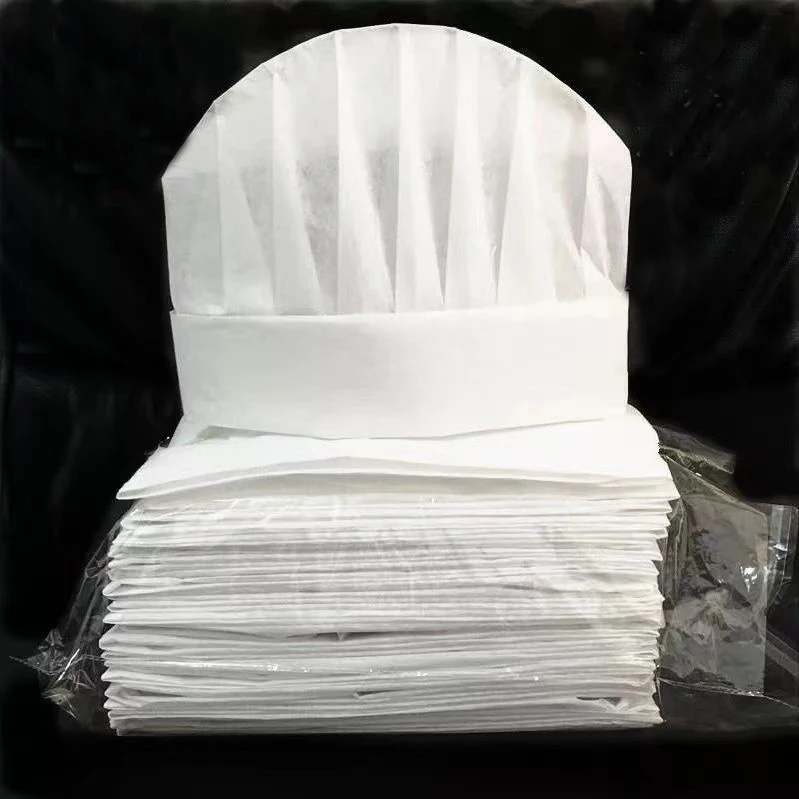 Non-woven Disposable Chef Hats - Hygienic & Versatile
