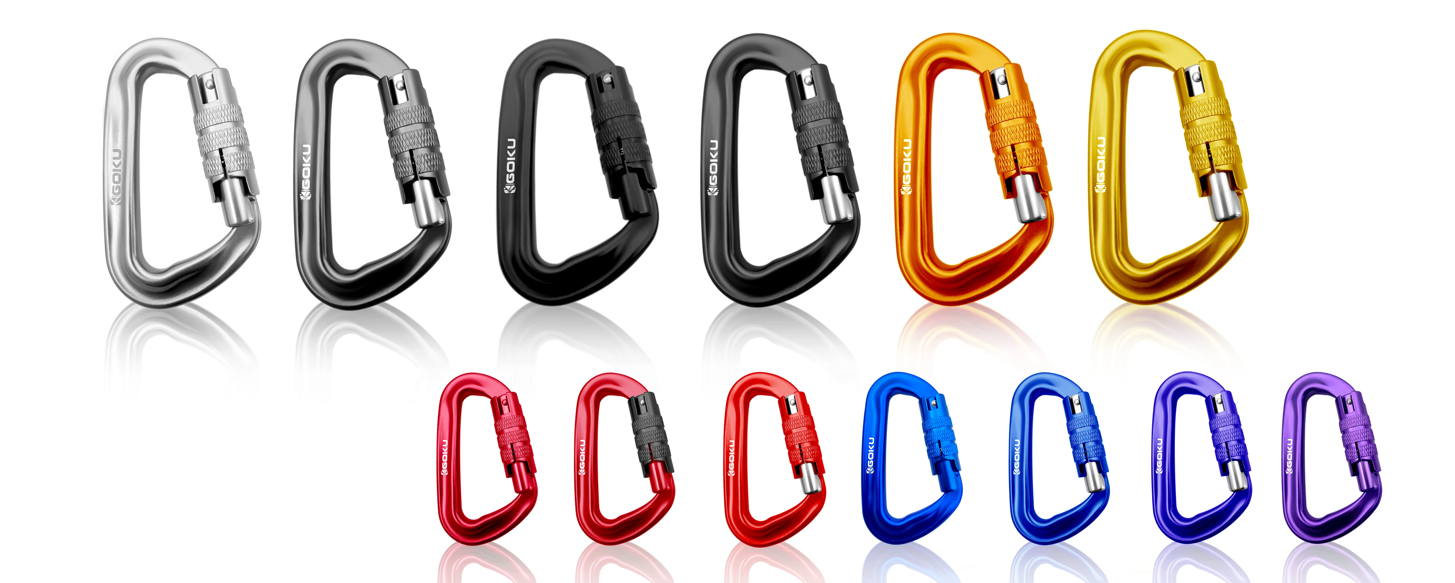 Wholesale 12KN D Ring Metal Carabiner - Lightweight & Durable