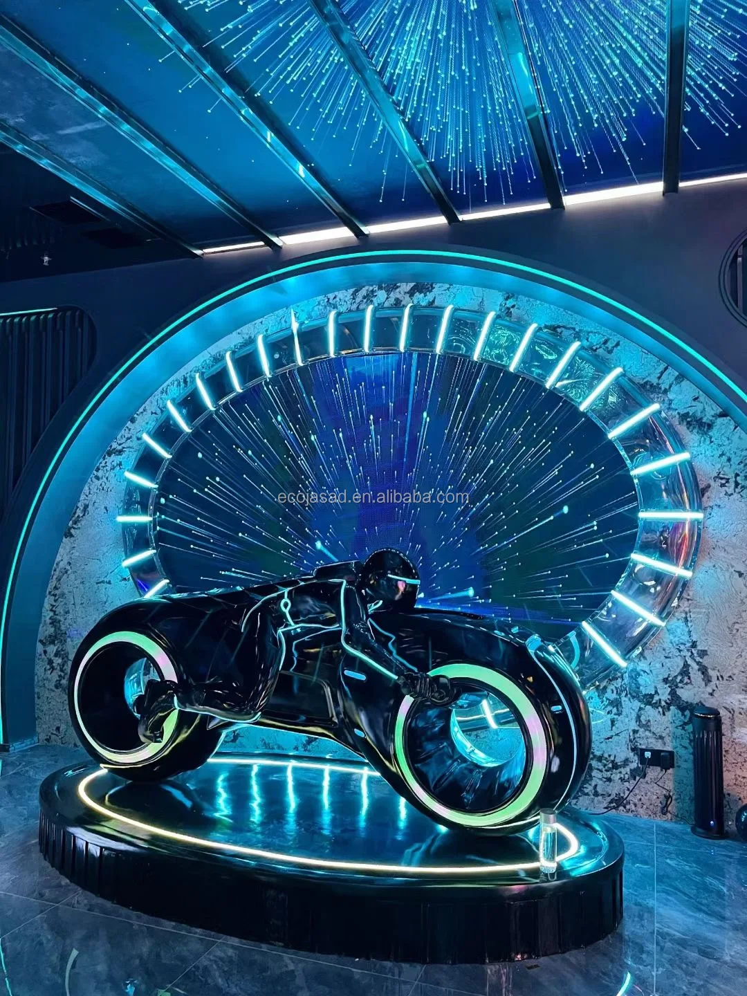 Ktv bar Livehouse Tavern Restaurant Luminous Motorcycle Sculpture ...