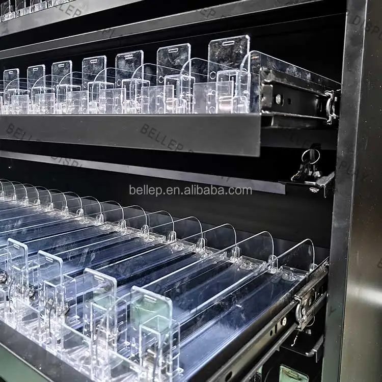 Lockable Cigarette Display Rack - Modern & Secure Design