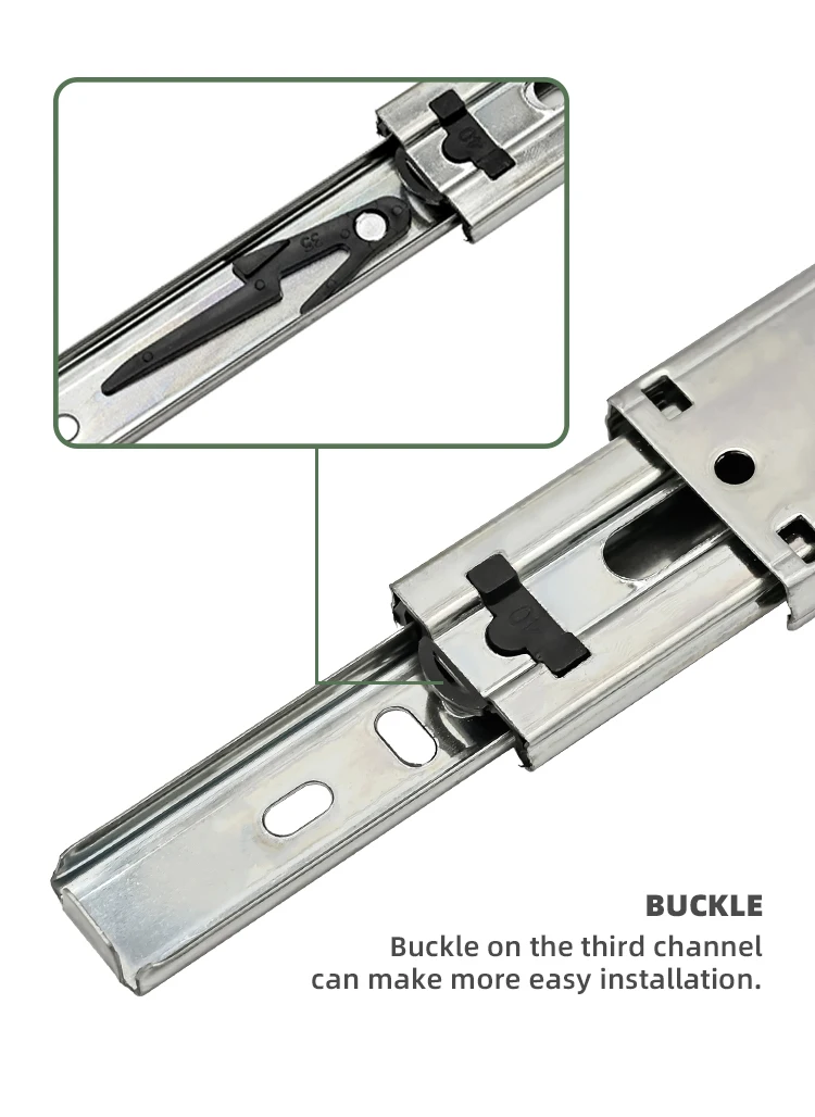 Stainless Steel Rieles Para Gabinetes - Full Extension Slides