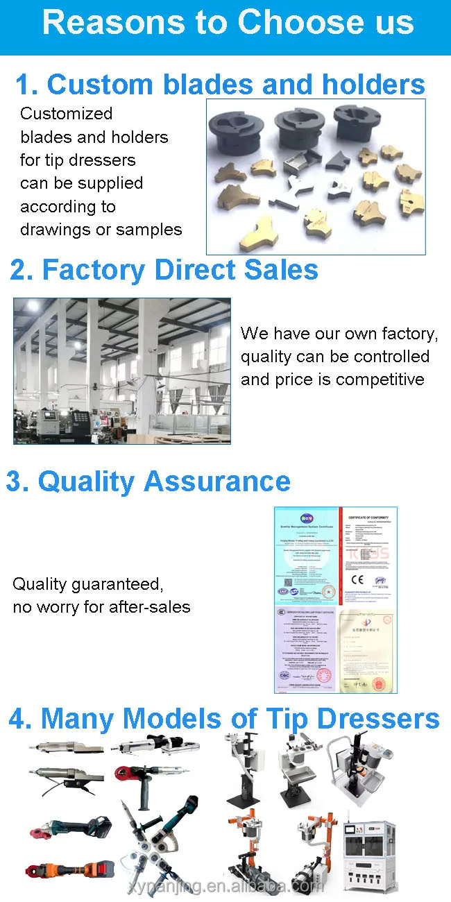 Weld Electrode Cap Dressing Machine Pneumatic Tip Dresser ETD-18A for ...