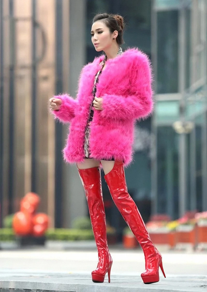 Fashion Queen 6 Inch High Heel Boots for Women - over the Knee