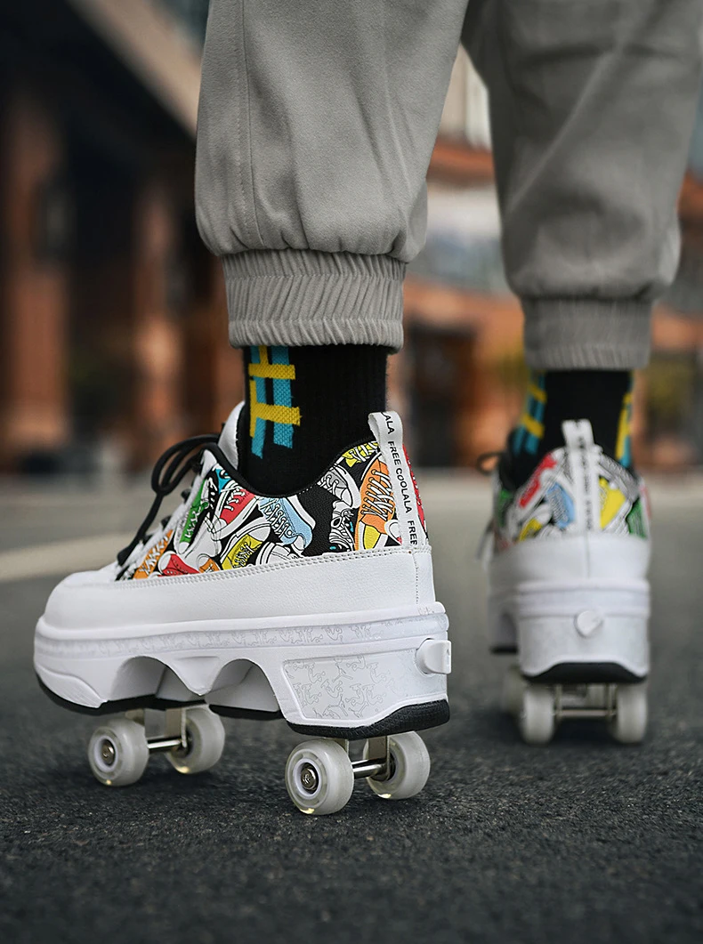 Each Deformed Kick Out Wheel Shoes Skate Kick Roller Skate Shoes Roller ...