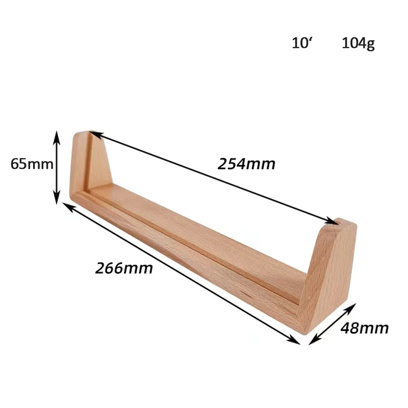 Luminous U Shape Wood Frame Dimming 3D Wood Holder Acrylic Night Light ...