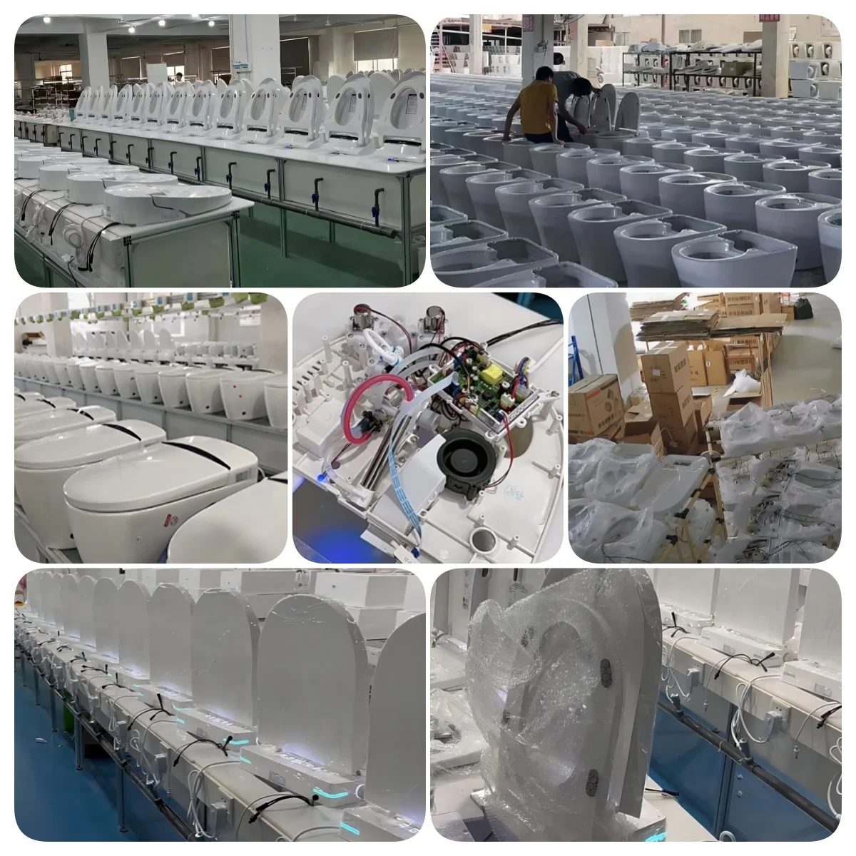 Smart Electronic Bidet Toilet P-trap Modern Design Floor-mounted ...