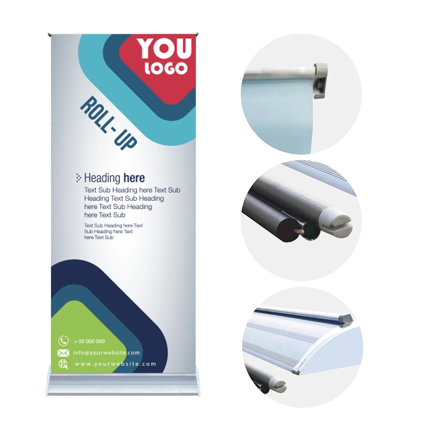Luxury wide base rollup banner stand Pull Up Banner Roll Up Banner aluminium| Alibaba.com