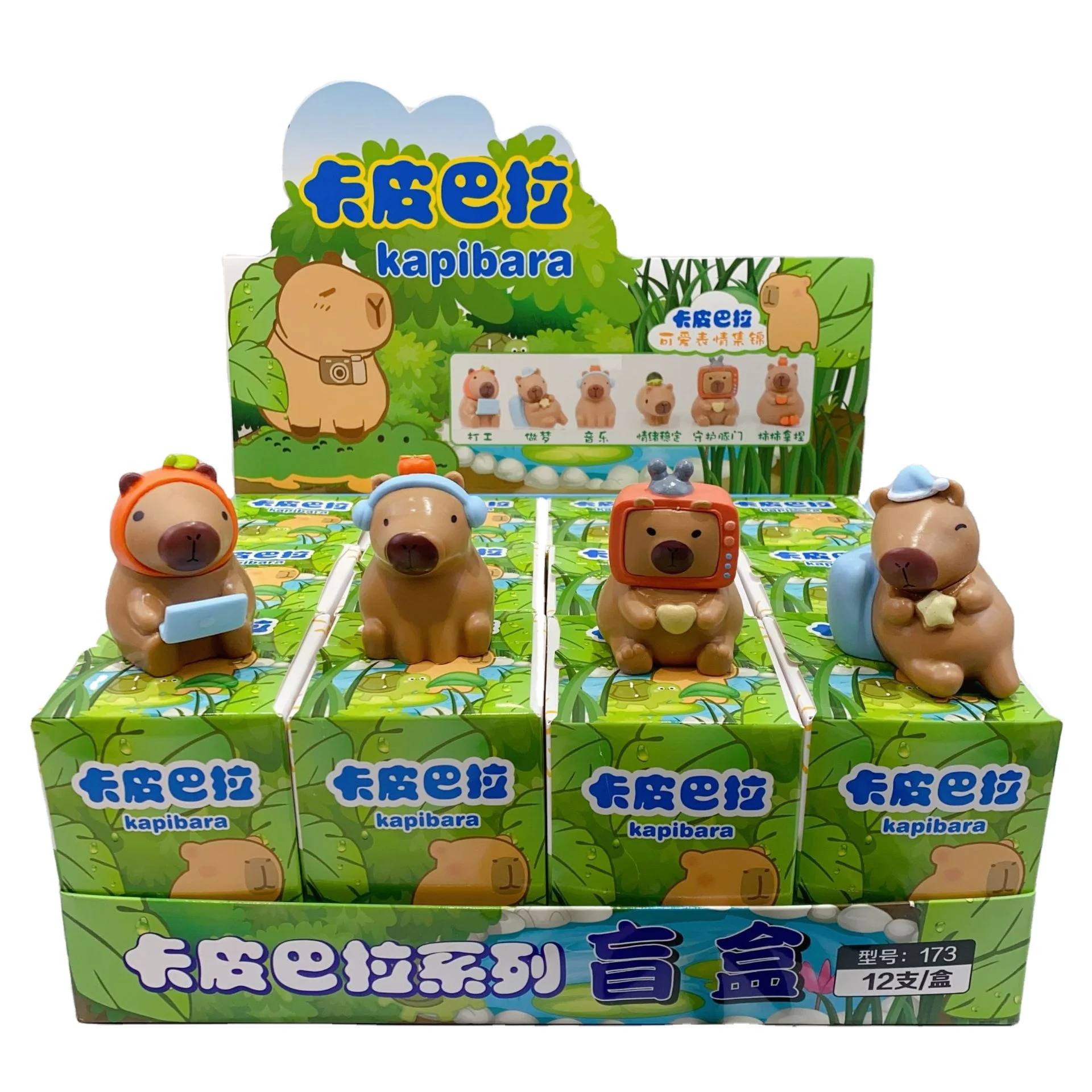 Cartoon Labubu pvc blind box Collection Pop Marts Blind Box Bubble Mart ...