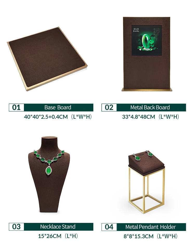 HLB Jewelry Display Set - Luxury Stands for Jade & Jewelry