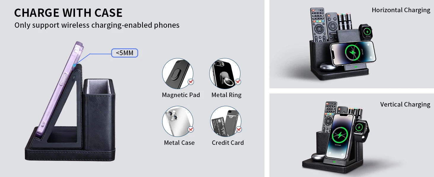 Office Leather Desk Organizer Mobile Phone Fast 4 In 1 Fast Desk ...