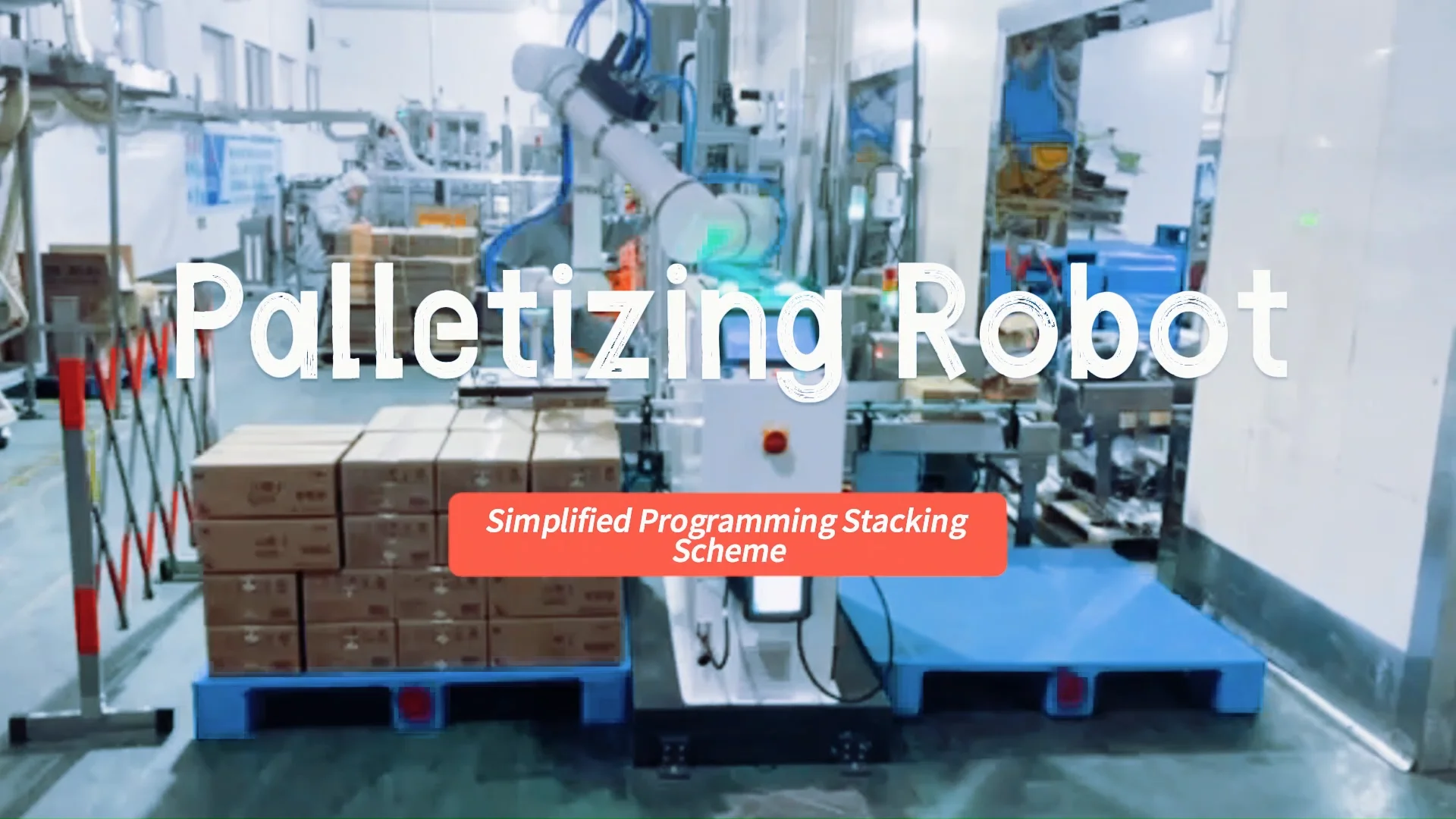 Automatic Line Carton Robot Palletizer Industrial Mechanical Arm ...