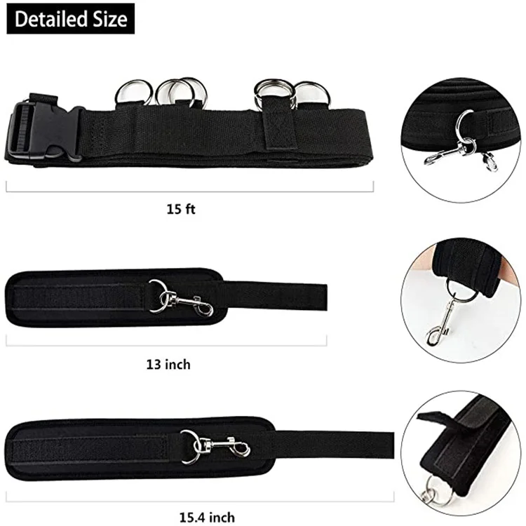 Restraint System Ankle And Wrist Sex Bondage Cuffs Bdsm Bondage Hand ...