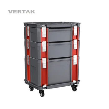 Vertak Plastic Interlocking Portable Modular Storage System Multi ...