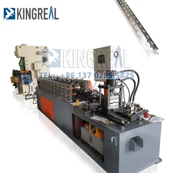 Kingreal Automatic Slotted Angle Rack Roll Forming Machine Drywall ...