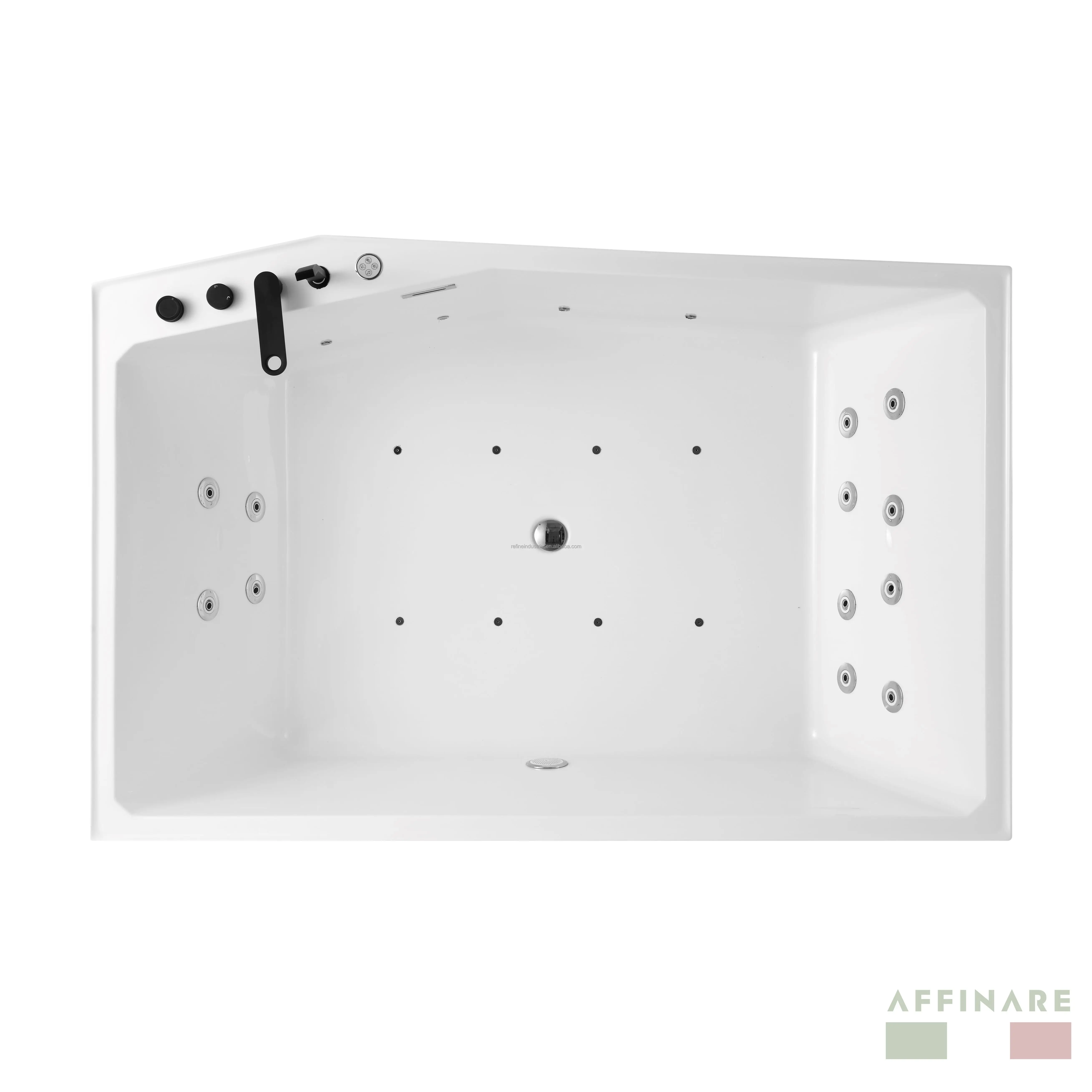 Affinare Acrylic Modern Hydromassage Whirlpool Villa 1 8m Bathroom