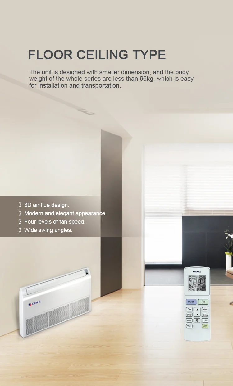 Gree Puremind Industrial Central Air Conditioner 4 Way Cassette Ceiling ...