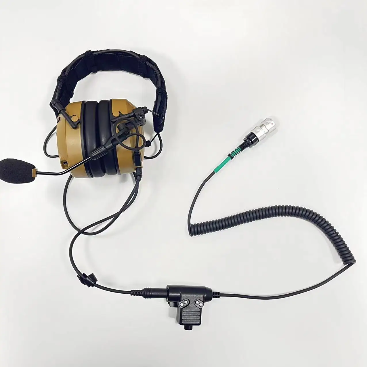 Noise Canceling Headphones Hunting Shooting Headset with U-329/U MIL-C ...