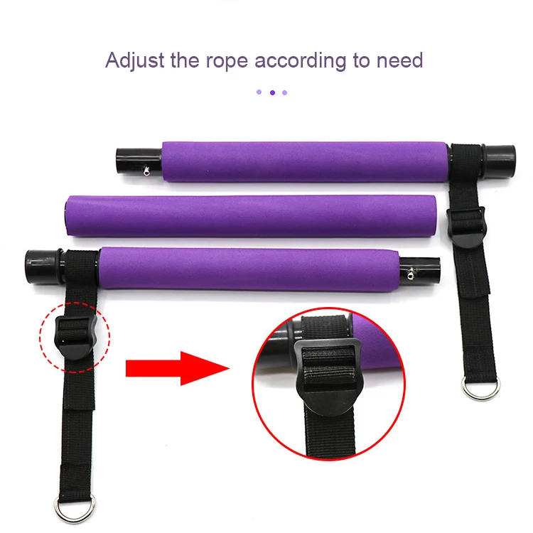 Home Gym Fitness Exercise Pilates Bar Stick Kit Yoga Pilates ...