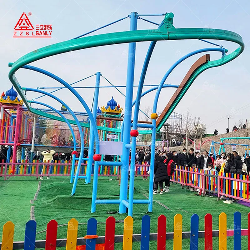 Outdoor Extreme Park Equipment Zip Line Roller Coaster Rides Unpowered ...