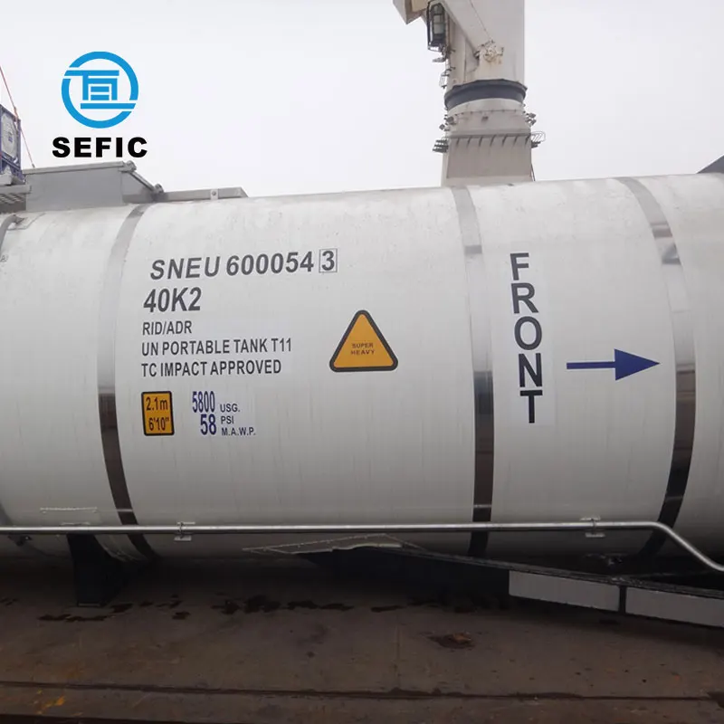 20ft 20m3 Liquid Iso Tank Container Storage Stainless Steel Pressure ...